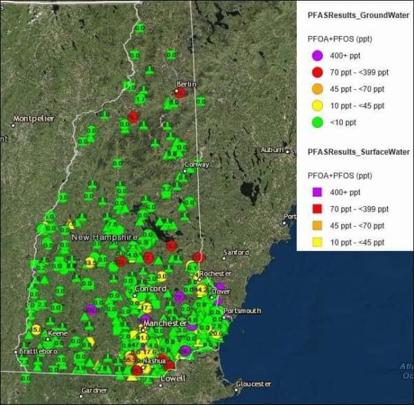 New Hampshire PFAS Map and What This Means For You - NH Tap